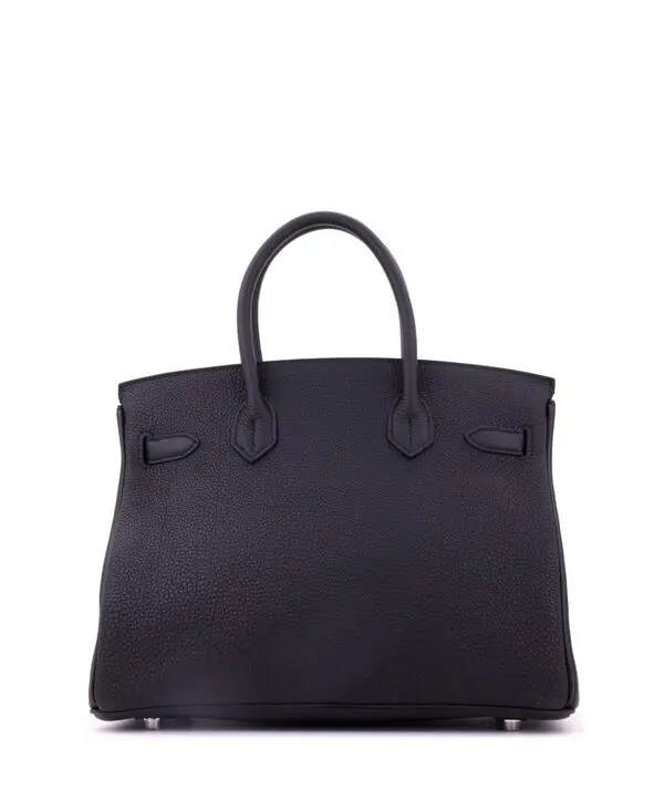 Hermès Birkin 30 Handbag Black Togo With Palladium Hardware - Noir
