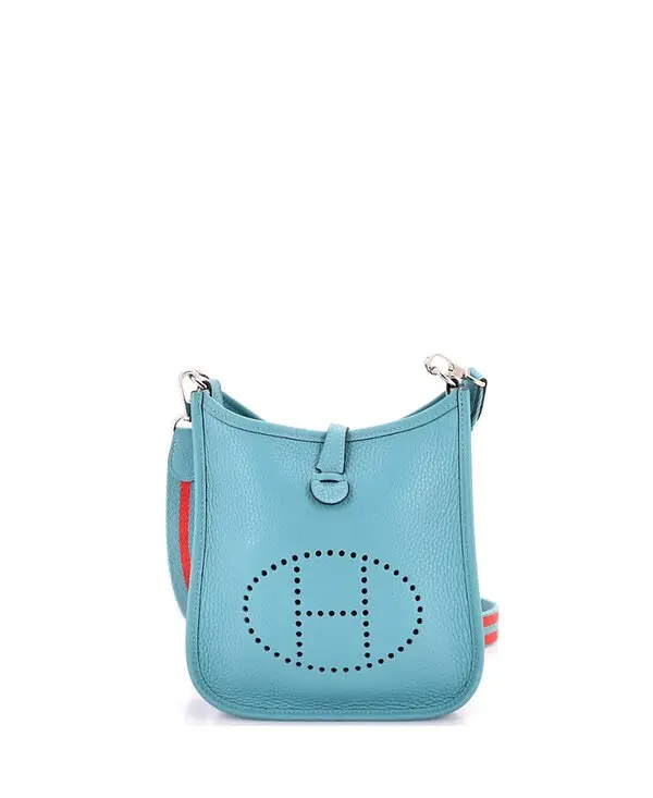 Hermès Tpm Evelyne Bag Gen Iii Clemence - Blue