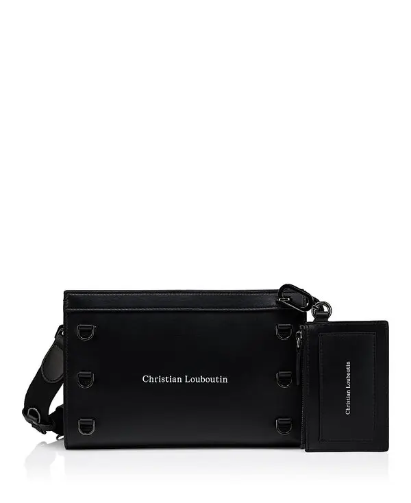 CHRISTIAN LOUBOUTIN Kosmica Crossbody Bags With Webbing Strap - Black