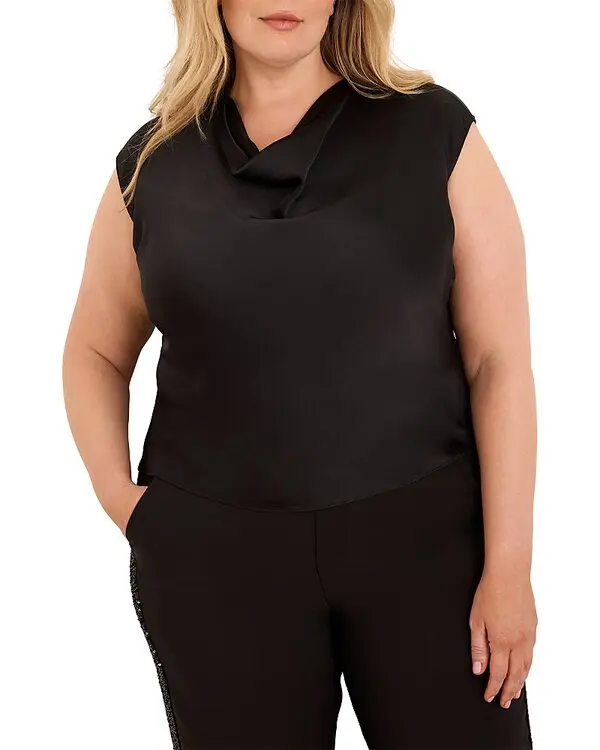 NIC+ZOE Drape Neck Day Gloss Tee