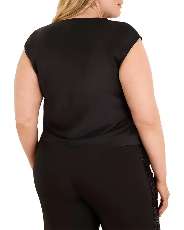 NIC+ZOE Drape Neck Day Gloss Tee