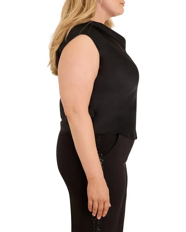 NIC+ZOE Drape Neck Day Gloss Tee