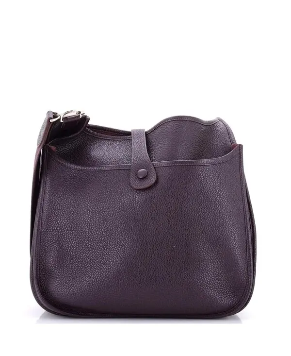 Hermès Gm Evelyne Bag Gen Iii Clemence - Purple