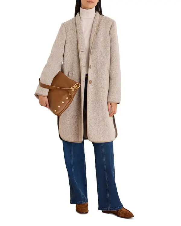 NIC+ZOE Perfect Ribbed Turtleneck Sweater - Sugar Cookie