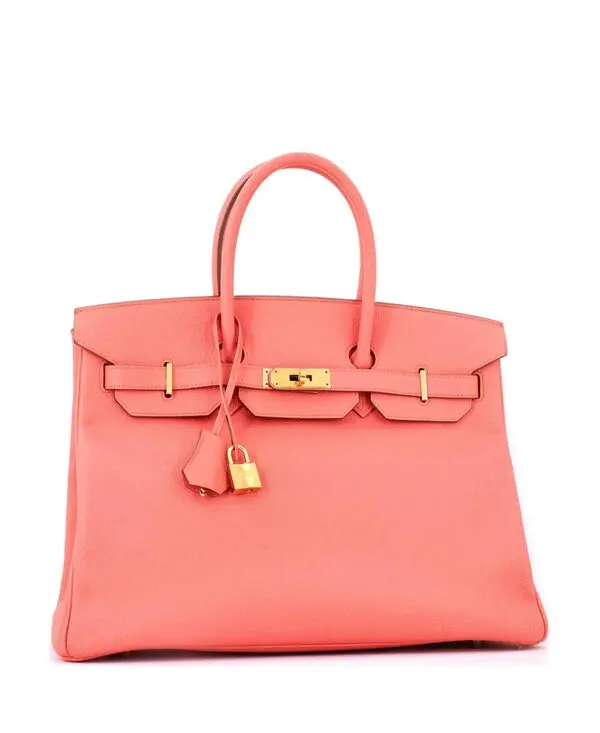 Hermès Birkin 35 Handbag Pink Epsom With Gold Hardware