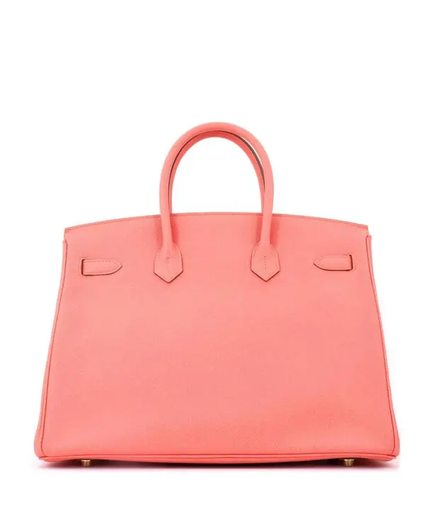 Hermès Birkin 35 Handbag Pink Epsom With Gold Hardware