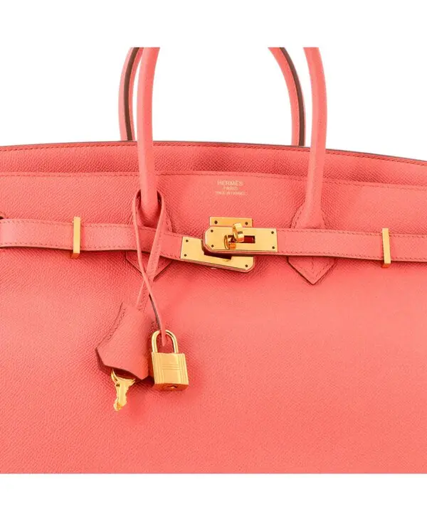 Hermès Birkin 35 Handbag Pink Epsom With Gold Hardware