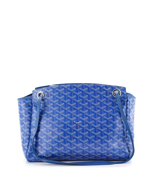 Goyard Pm Rouette Bag Coated Canvas - Blue