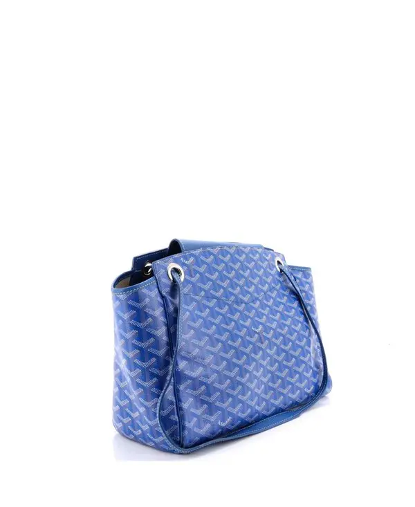 Goyard Pm Rouette Bag Coated Canvas - Blue