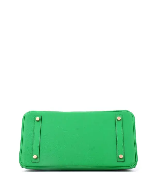 Hermès Birkin 30 Handbag Green Epsom With Gold Hardware