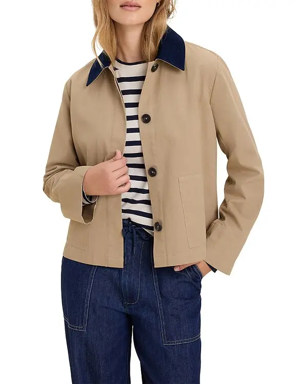 NIC+ZOE Cord Collar Twill Jacket