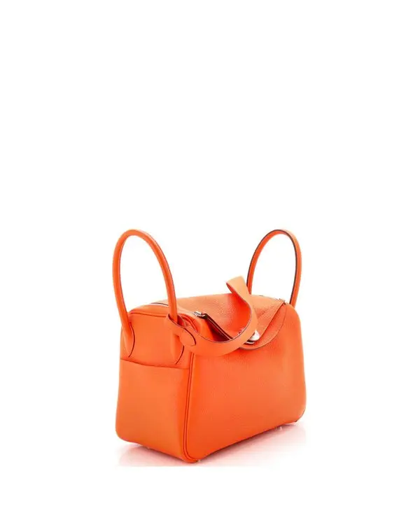 Hermès 26 Lindy Bag Clemence - Orange
