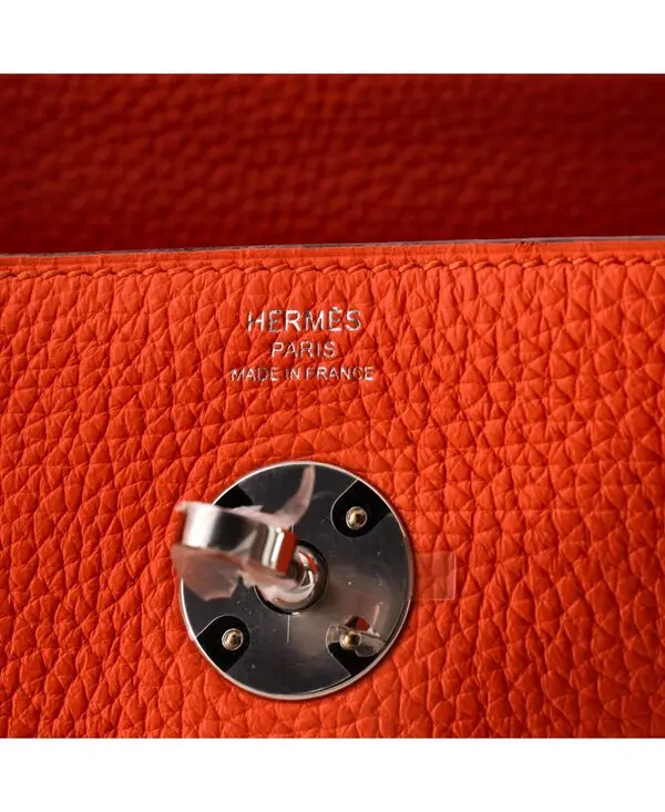 Hermès 26 Lindy Bag Clemence - Orange