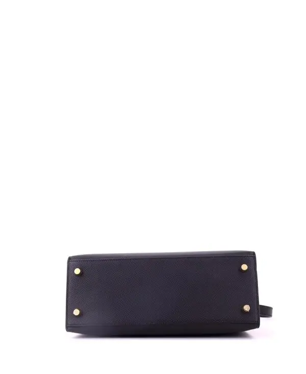 Hermès Kelly 25 Handbag Black Epsom With Gold Hardware - Noir