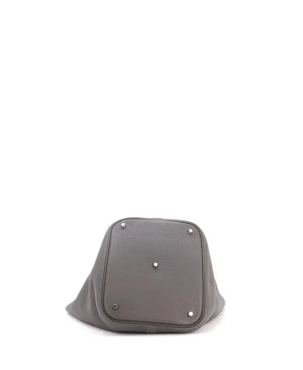 Hermès Gm Picotin Lock Bag Clemence - Gray