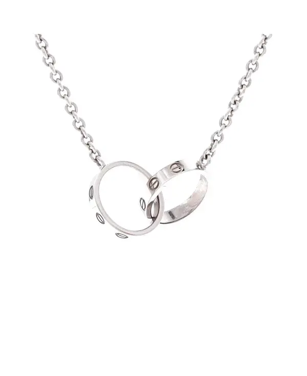 CARTIER Love Interlocking Necklace 18k Gold, 17.25
