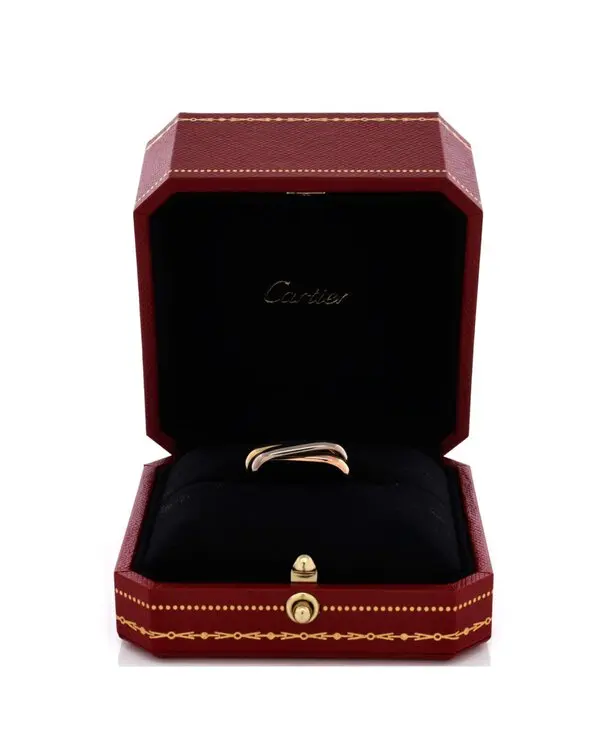 CARTIER Medium Trinity Cushion Ring 18k Tricolor