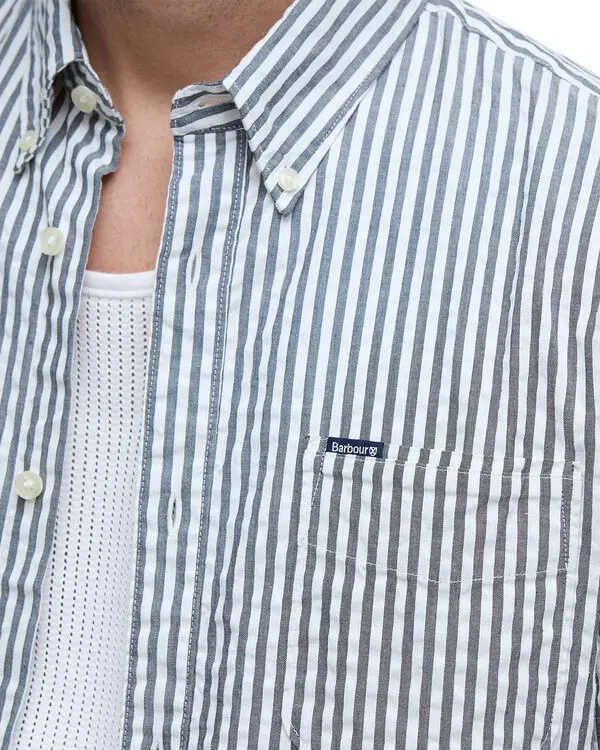 Barbour Cresswell Seersucker Cotton Summer Shirt
