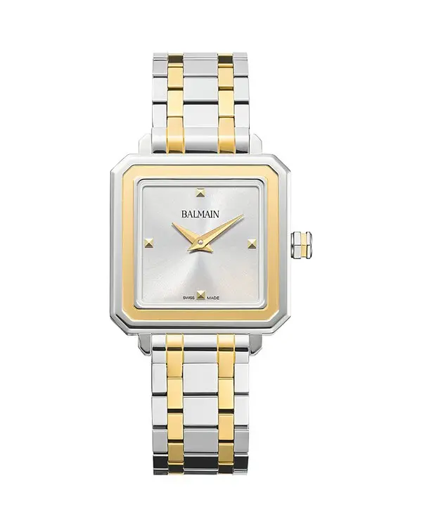 Balmain Eirini Two Tone Square Watch