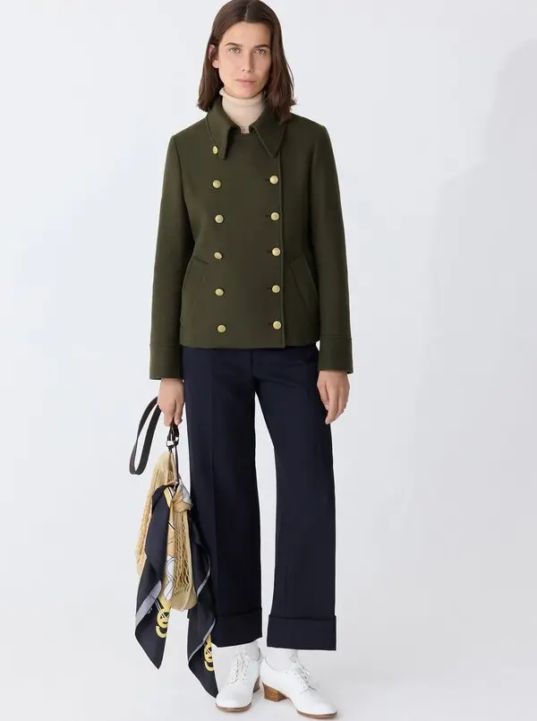 CALLAS MILANO Double-breasted Felt Wool Jacket