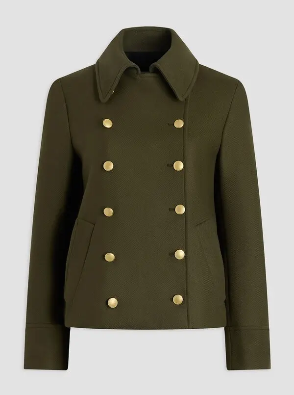CALLAS MILANO Double-breasted Felt Wool Jacket