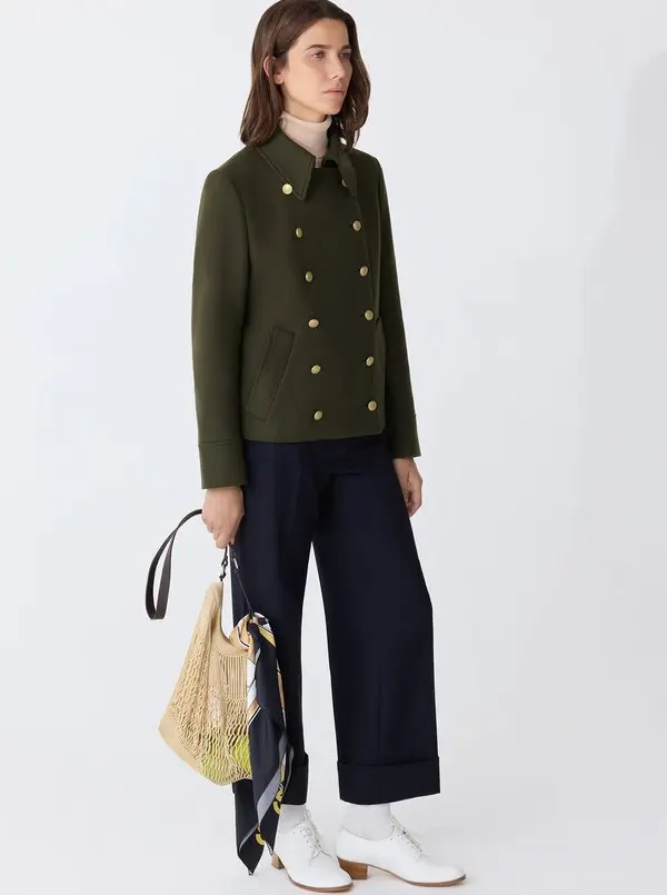 CALLAS MILANO Double-breasted Felt Wool Jacket