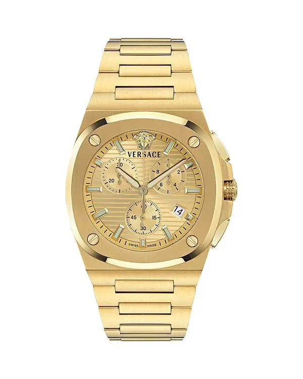 Versace Chronograph Bracelet Watch - Gold