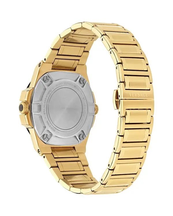 Versace Greca Reaction Gmt Bracelet Watch, 41mm