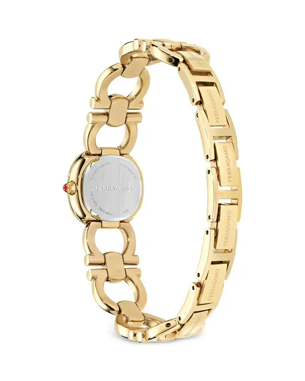 FERRAGAMO Double Gancini Petite Bracelet Watch, 21mm