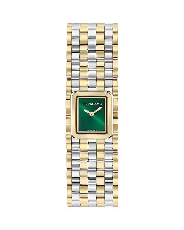 FERRAGAMO Manchette Bracelet Watch, 19mm X 22mm - Two Tone