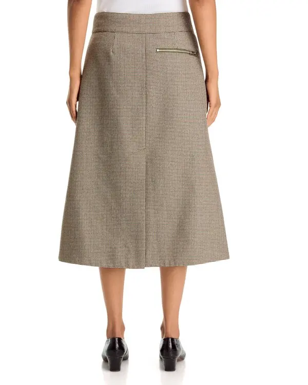 3.1 Phillip Lim Pleated Tweed Midi Skirt