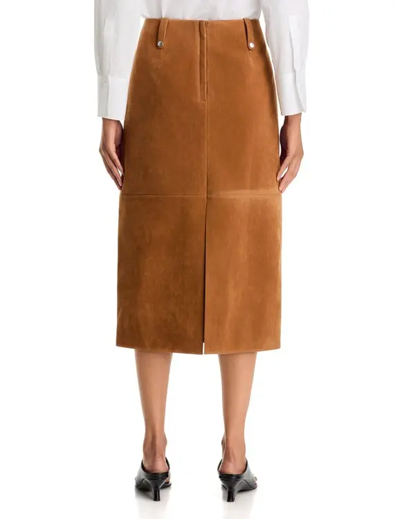 3.1 Phillip Lim Studded Faux Suede Midi Skirt