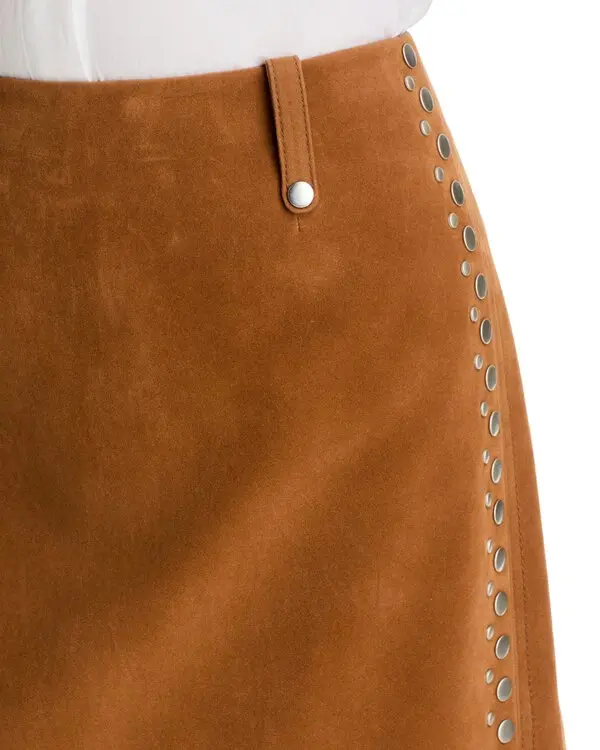 3.1 Phillip Lim Studded Faux Suede Midi Skirt