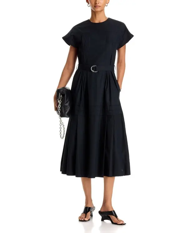 3.1 Phillip Lim Pleated Poplin Midi Dress