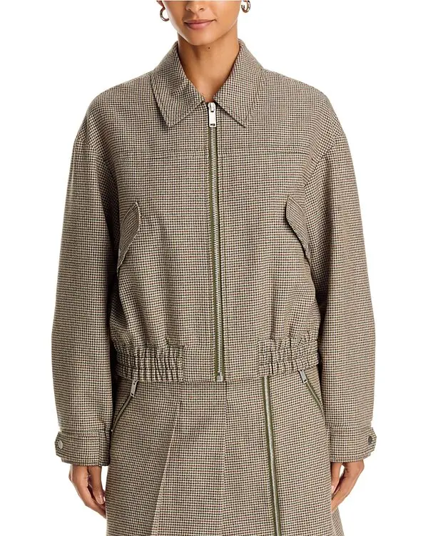 3.1 Phillip Lim Tweed Blouson Bomber Jacket