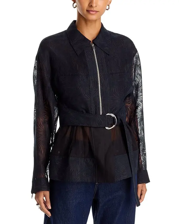 3.1 Phillip Lim Organza Fil Coupe Utility Jacket