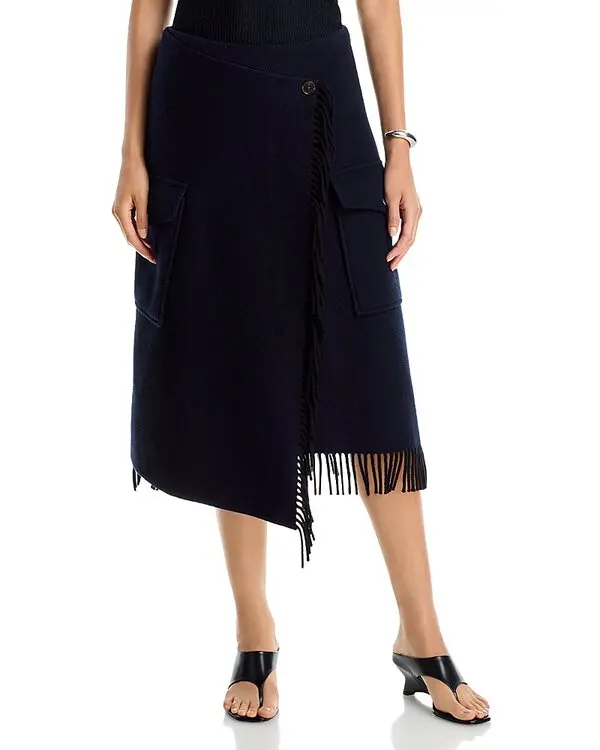 3.1 Phillip Lim Wool Blend Wrap Skirt