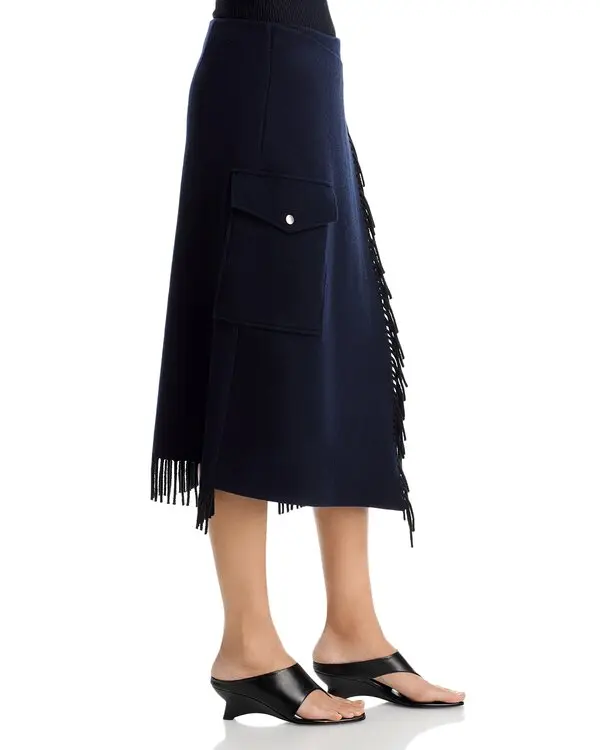 3.1 Phillip Lim Wool Blend Wrap Skirt