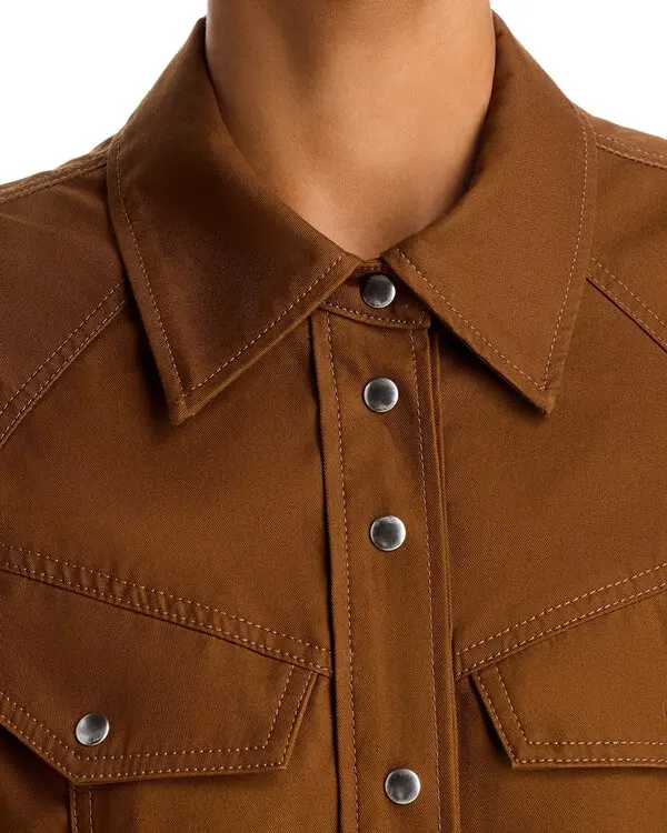3.1 Phillip Lim Belted Utility Cotton Midi Shirt Dress