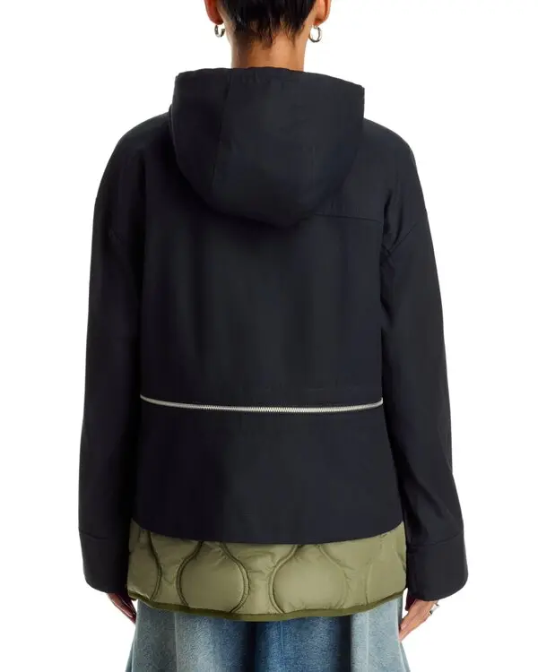 3.1 Phillip Lim Mixed Media Utility Parka Coat