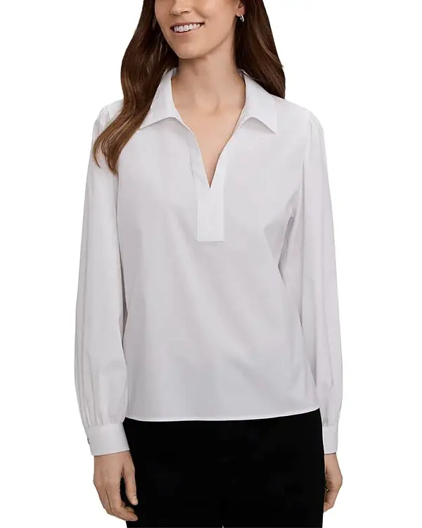 Foxcroft Alix Johnny Collar Top