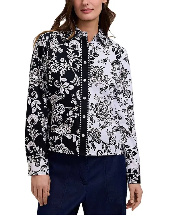 Foxcroft Jodie Colorblocked Shirt - Multi