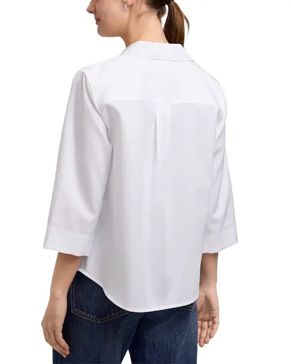 Foxcroft Cleo Johnny Collar Top