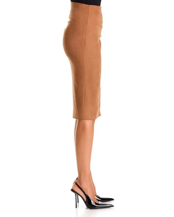 Generation Love Gina Ruched Faux Suede Skirt