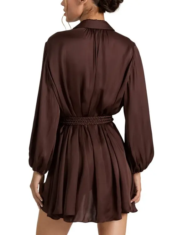 Alice + Olivia Margaux Blouson Sleeve Mini Dress