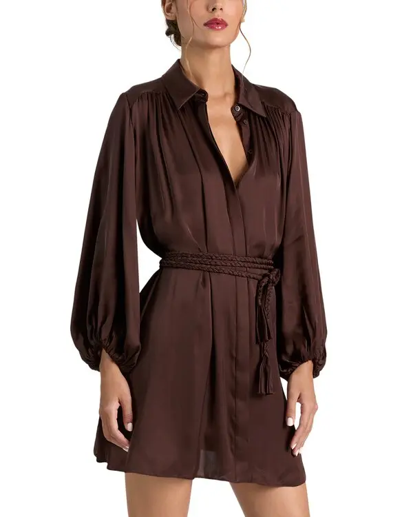 Alice + Olivia Margaux Blouson Sleeve Mini Dress