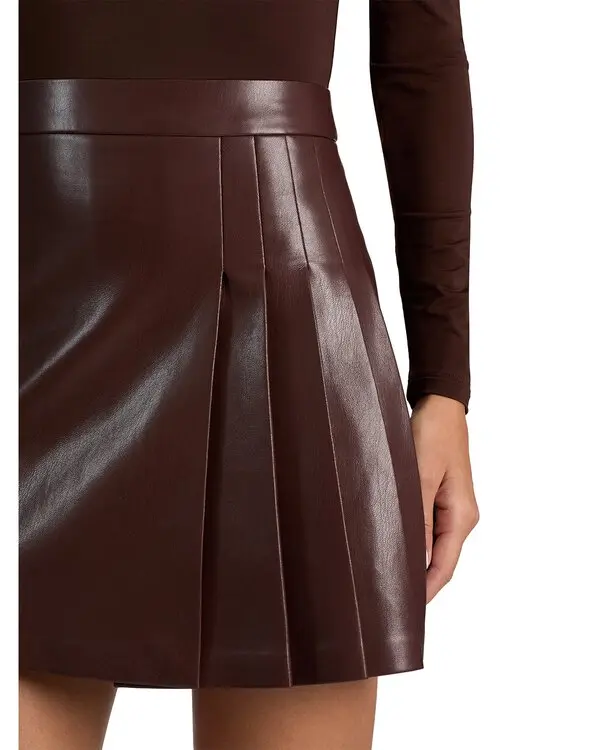Alice + Olivia Chara Long Sleeve Mock Neck Mini Dress