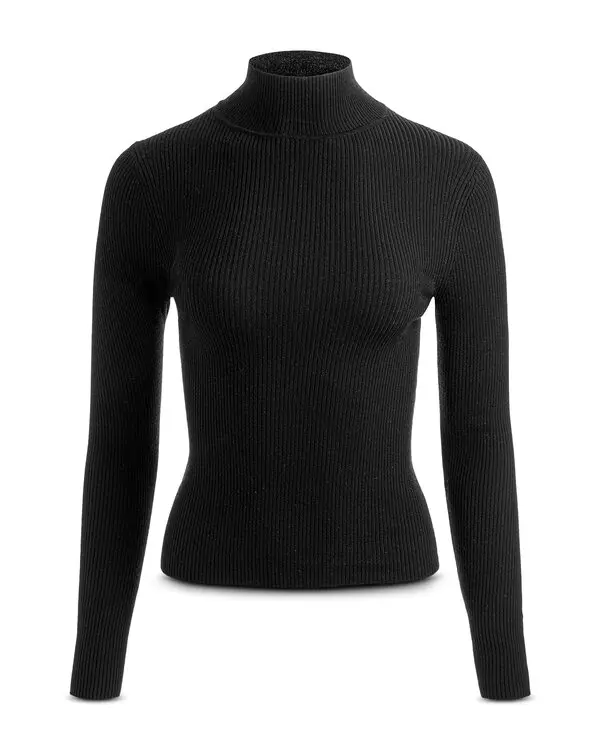 Alice + Olivia Roberta Ribbed Turtleneck Sweater
