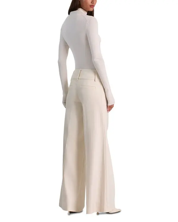 Alice + Olivia Olivia Low Rise Wide Leg Flare Pants