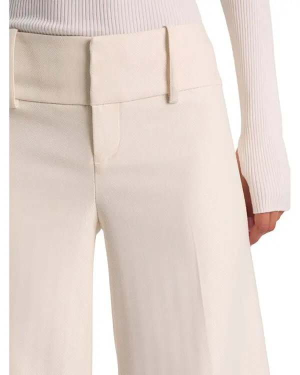 Alice + Olivia Olivia Low Rise Wide Leg Flare Pants